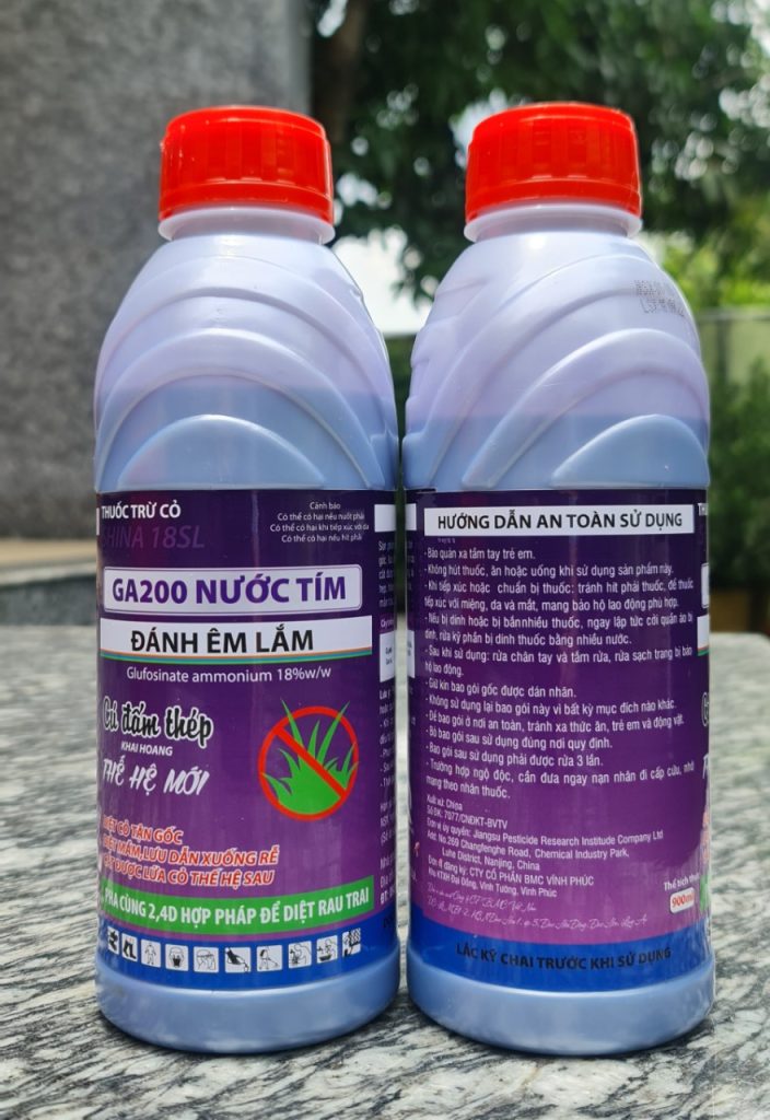 Thuốc cỏ Glu 200SL Nước tím - Cú Đấm Thép